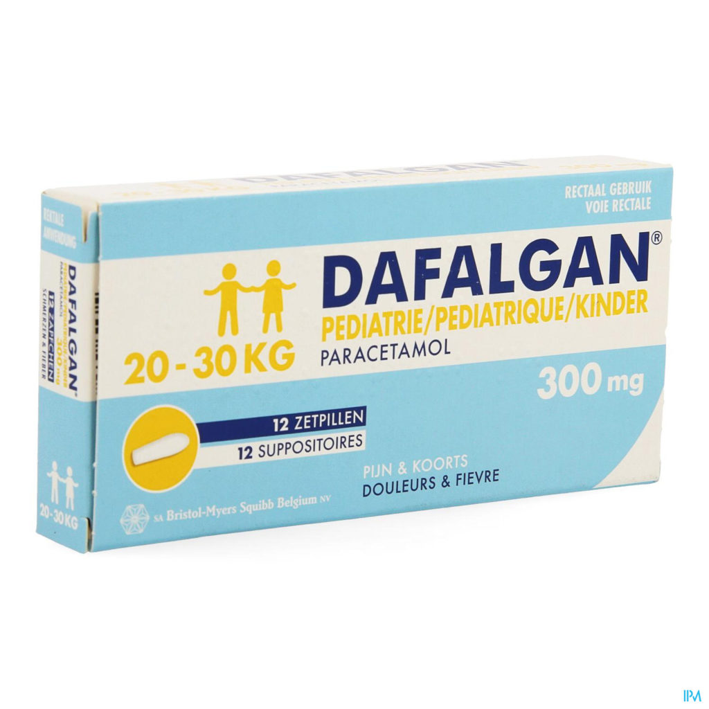 DAFALGAN PED 300 MG 12 SUPP – Pharmacie Online