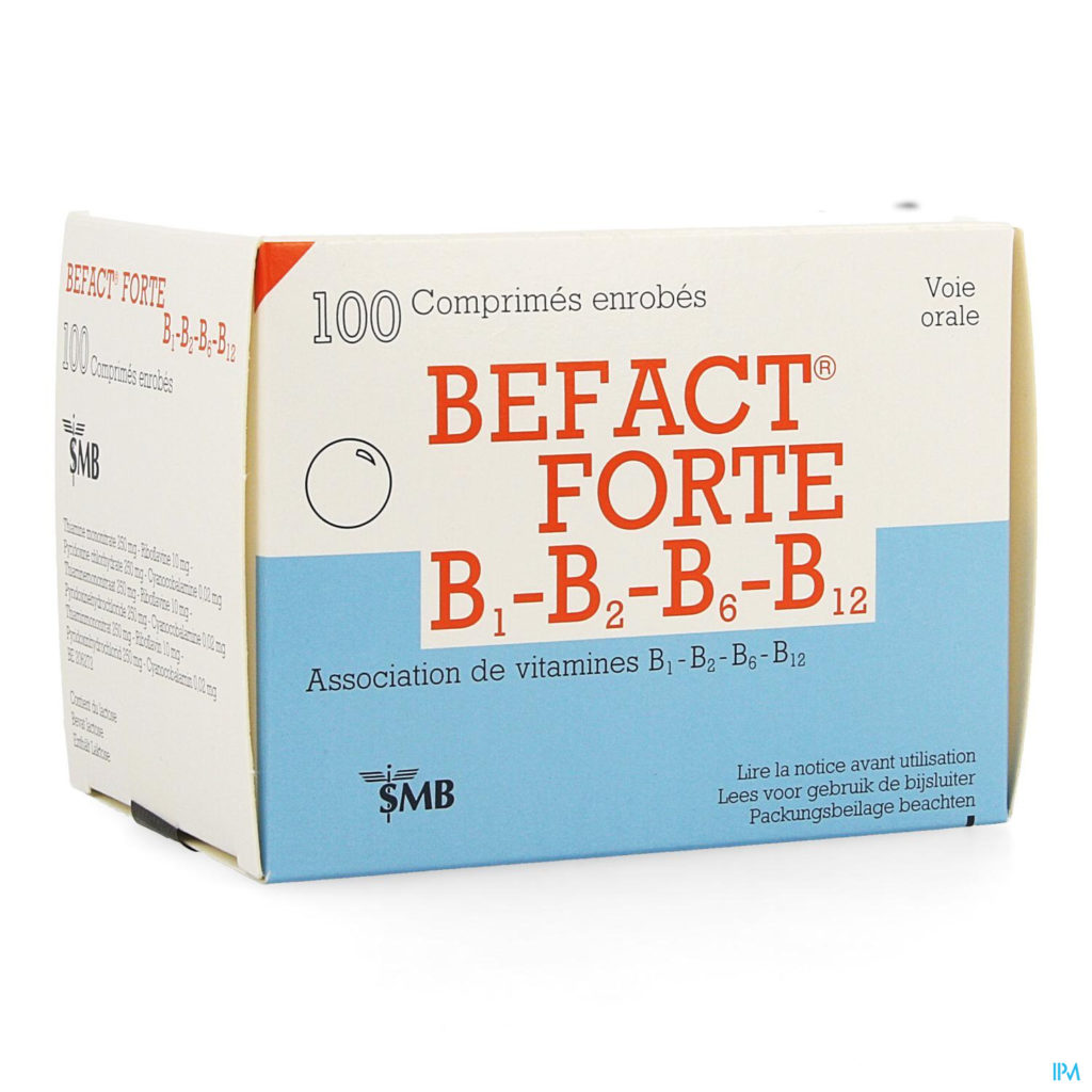 BEFACT FORTE B1 B2 B6 B12 100 DRG – Pharmacie Online